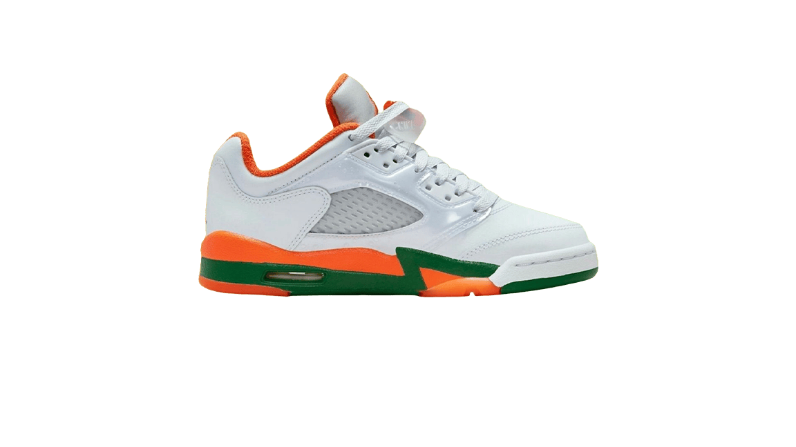 Nike Air Jordan 5 Low GS "Miami Hurricanes" – Forty Four Sneaker